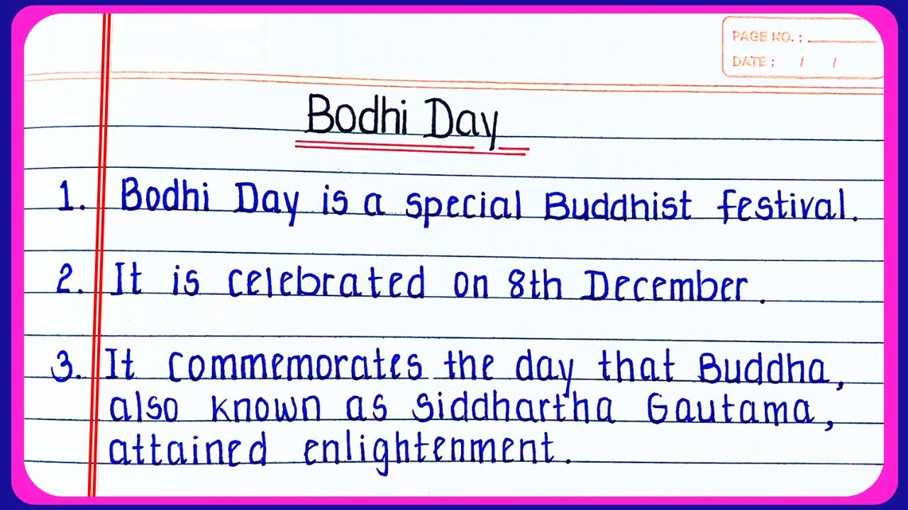 Bodhi day essay in English | Essay on Bodhi Day in English | About ...