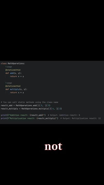 Python Trick Using ` Staticmethod` For Utility Methods In Classes Youtube