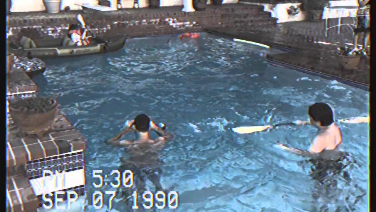 Canoeing in the pool - YouTube