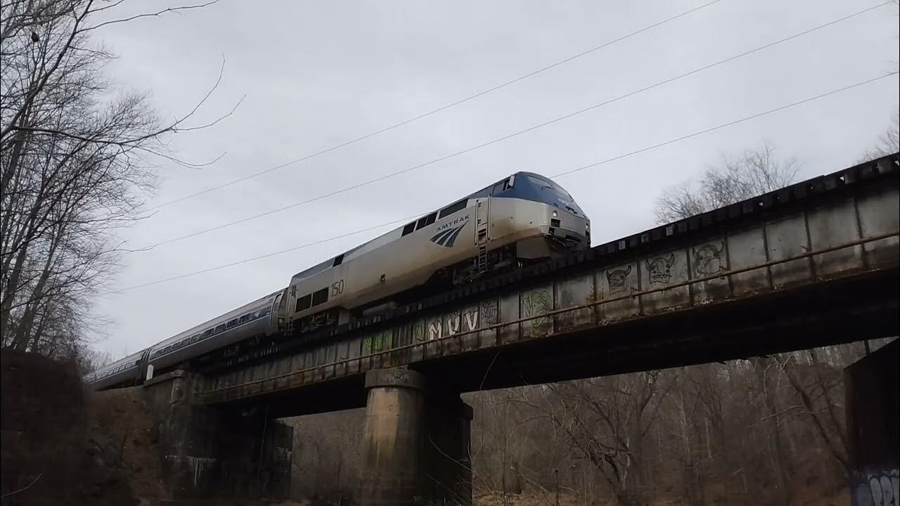 Bridge Amtrak Railfanning: Amtrak 156 Crosses An Awesome Trestle - YouTube