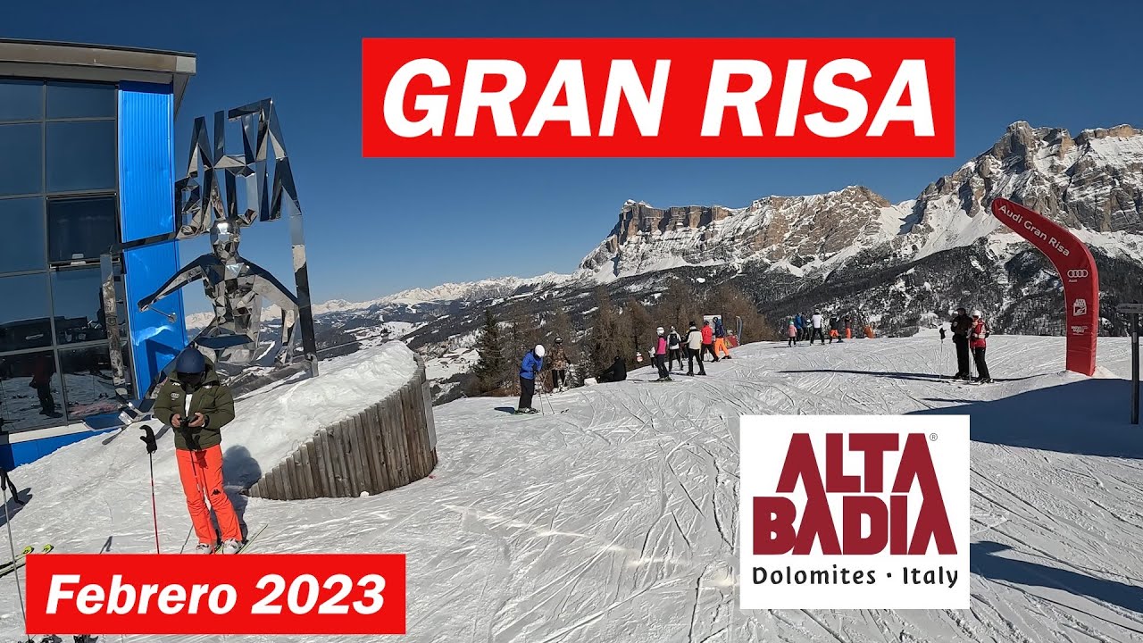 Pista negra GRAN RISA. Ski Alta Badia.- 4K - YouTube