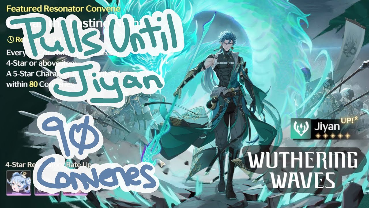 Pulls for Jiyan and his weapon | Wuthering Waves 1.3 Convenes - YouTube