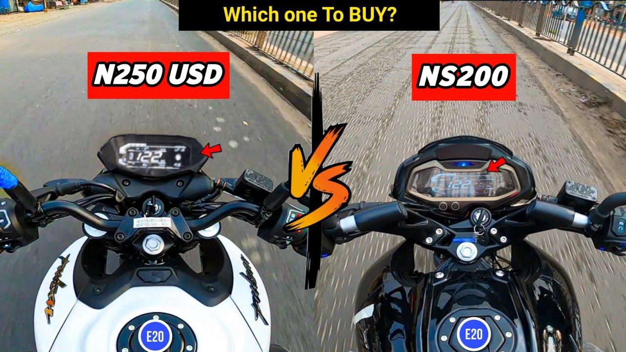 2024 Bajaj Pulsar N250 USD VS Pulsar NS 200 Detailed Comparison - Which ...