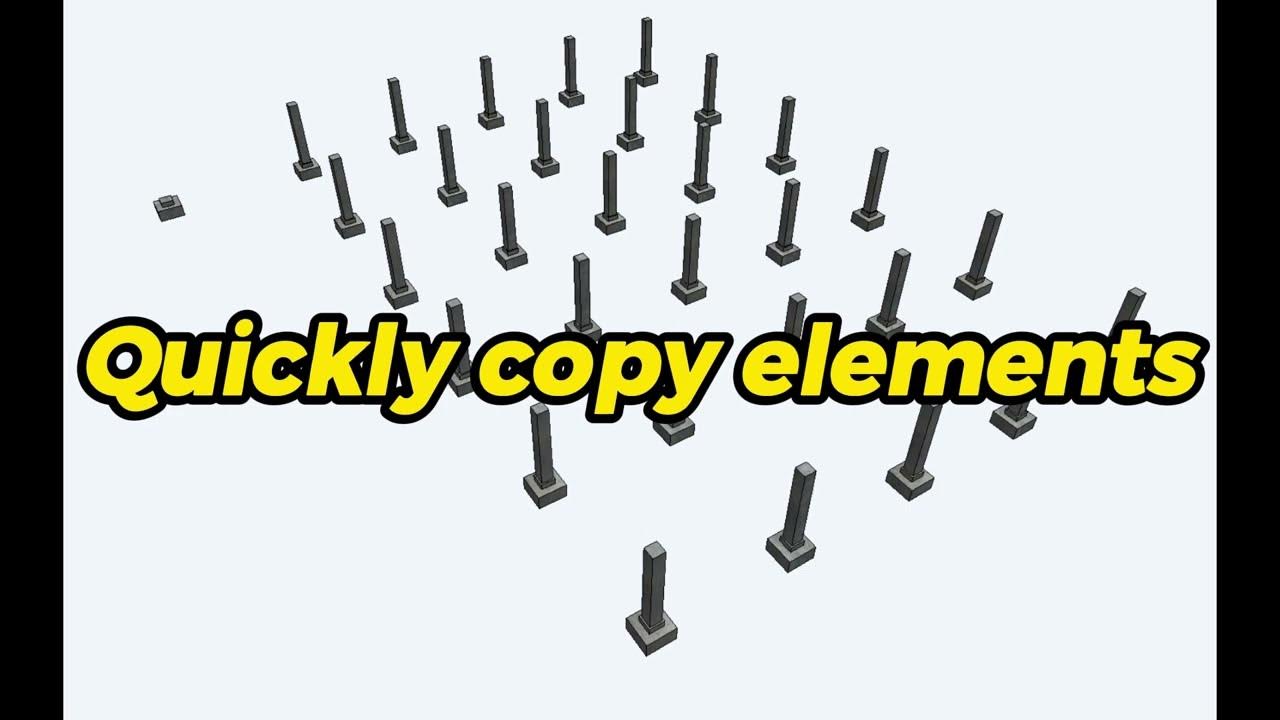 [Allplan Visual Scripting] - Quikly copy elements - YouTube
