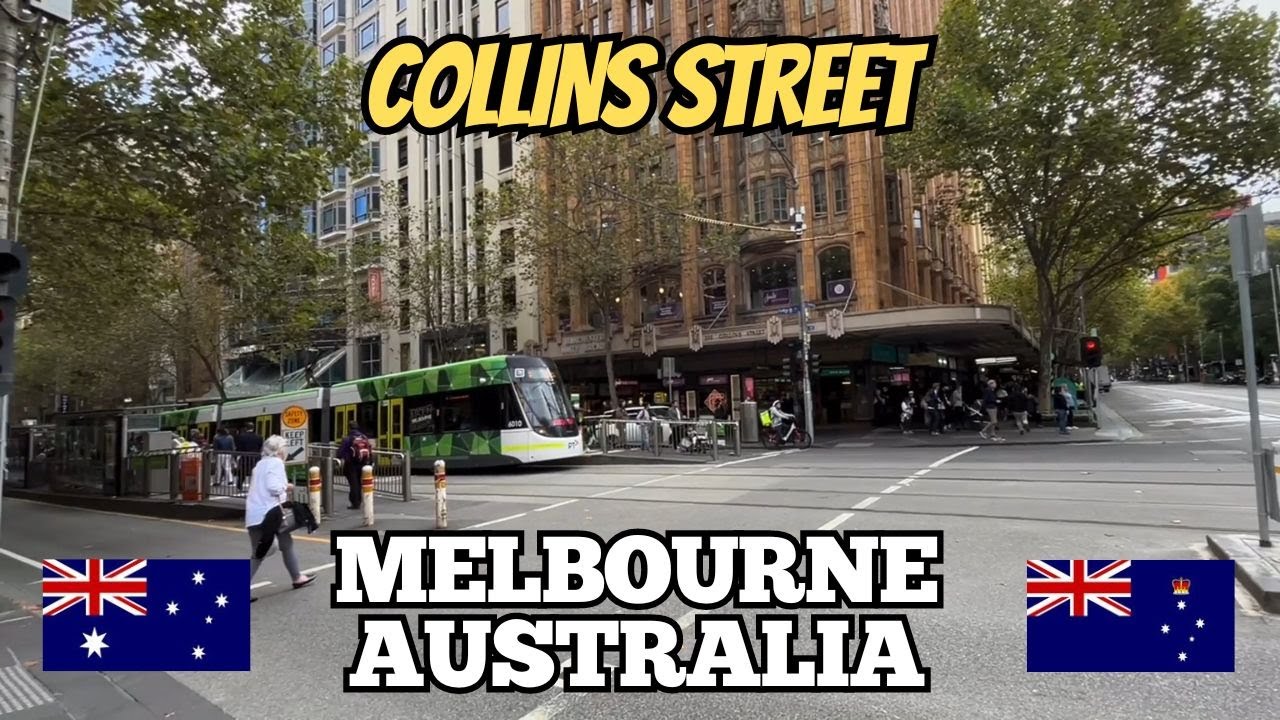 Exploring Melbourne Australia: Walking Tour Along Collins Street 2024 ...