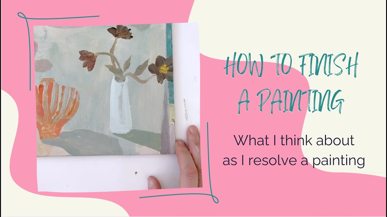 Finishing an acrylic painting - the thought process and what I do - YouTube
