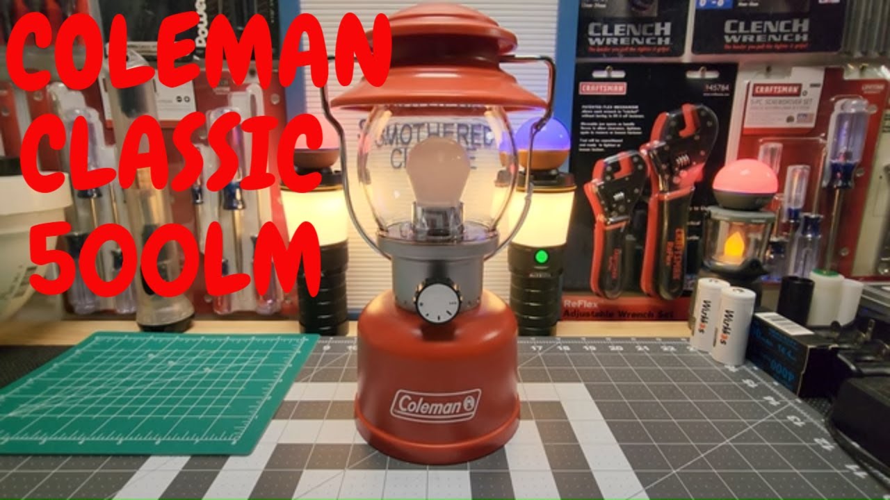 COLEMAN CLASSIC CAMPING LANTERN 500LM - YouTube