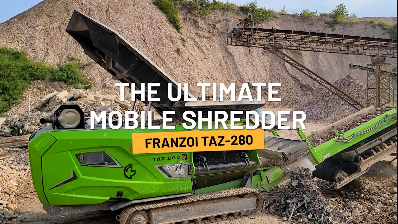 Franzoi TAZ-280. The Ultimate Mobile Shredder! - YouTube