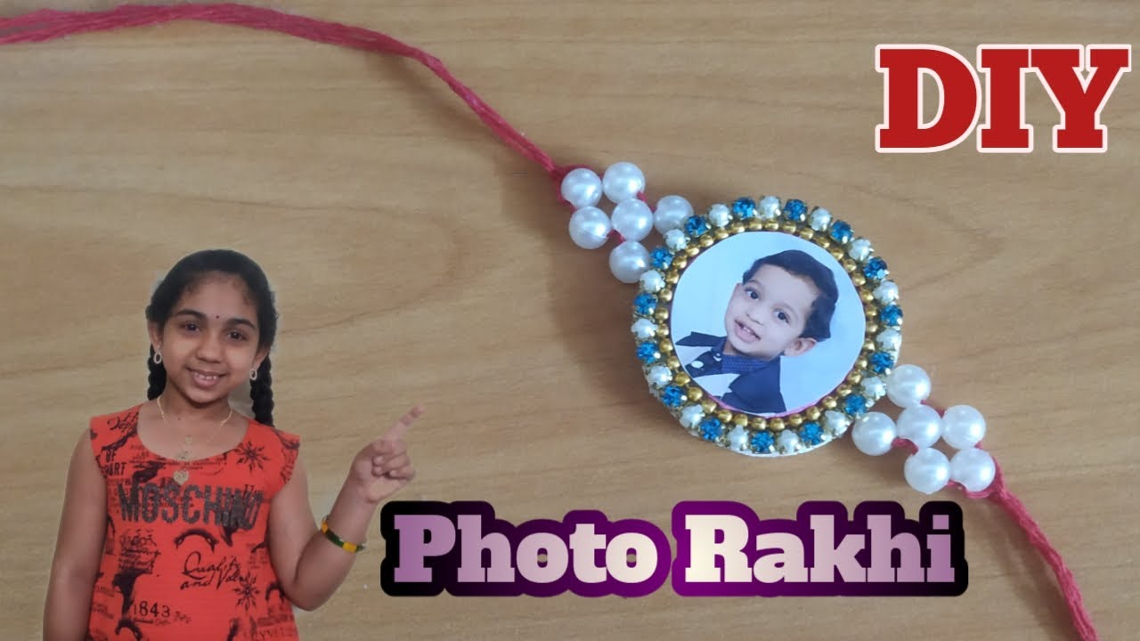 DIY Photo Rakhi Making at home || By Kamya - YouTube