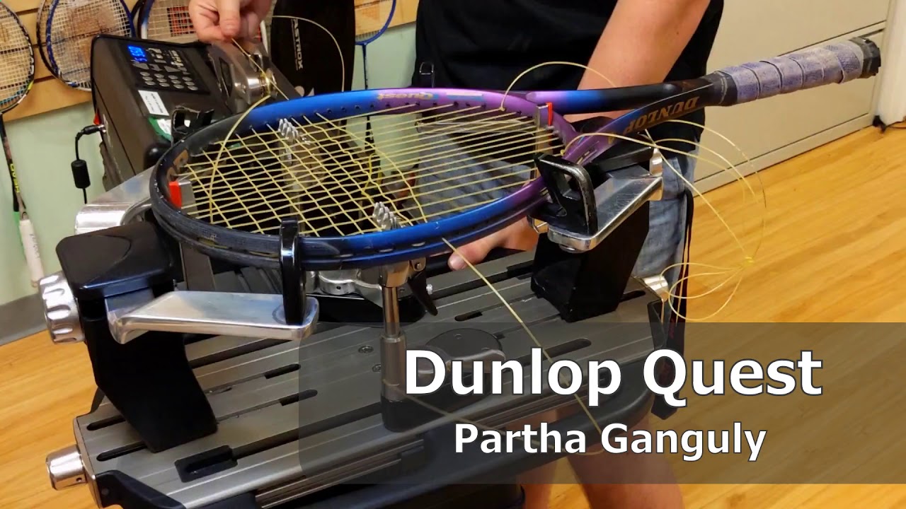 Time Lapse: How to String a Dunlop Quest Tennis Racquet - YouTube