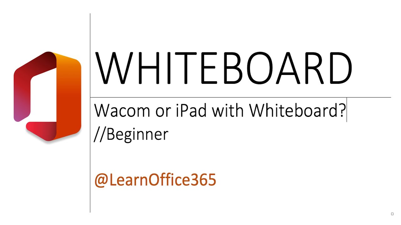 How to use Tablets with Microsoft Whiteboard - Quick Review - YouTube
