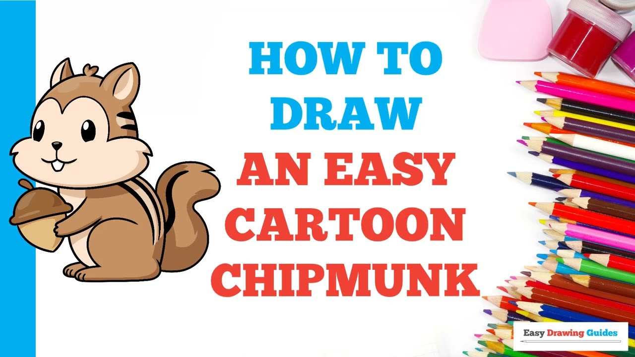 Cartoon Chipmunk Drawing