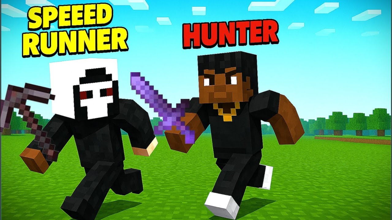 MINECRAFT SPEEDRUNNER VS HUNTER 😱(Manhunt) - YouTube