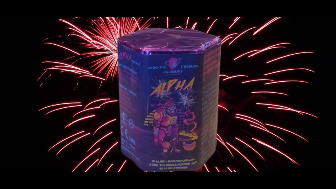 Albert Alpha | 7 Schuss Funke Feuerwerk Batterie Silvester 2024/2025 🔥🔥 - YouTube