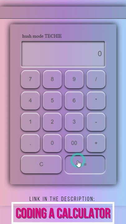 Full Video ☝🏻 | ASMR Programming - Calculator - html css js - YouTube