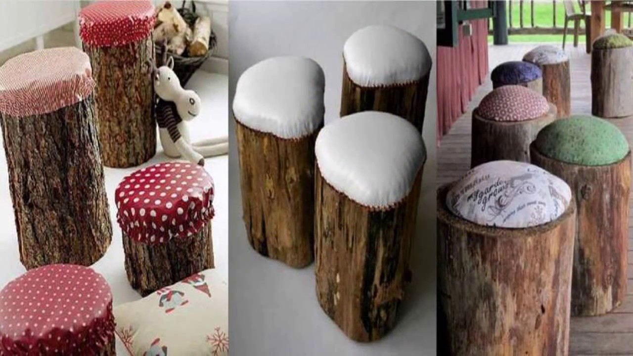 30 IDEAS FOR DECORATING WITH WOODEN LOGS - YouTube
