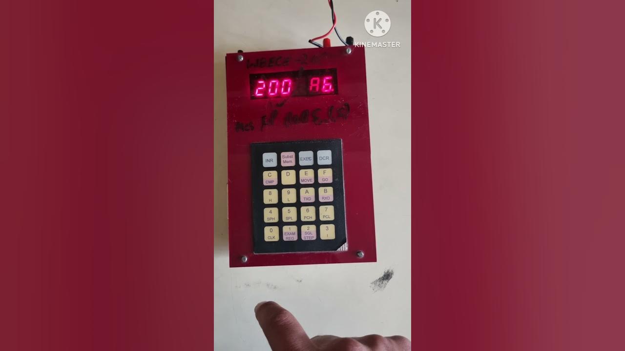 8085 microprocessor addition of two 8 bit numbers|| Microprocessor trainer Kit - YouTube