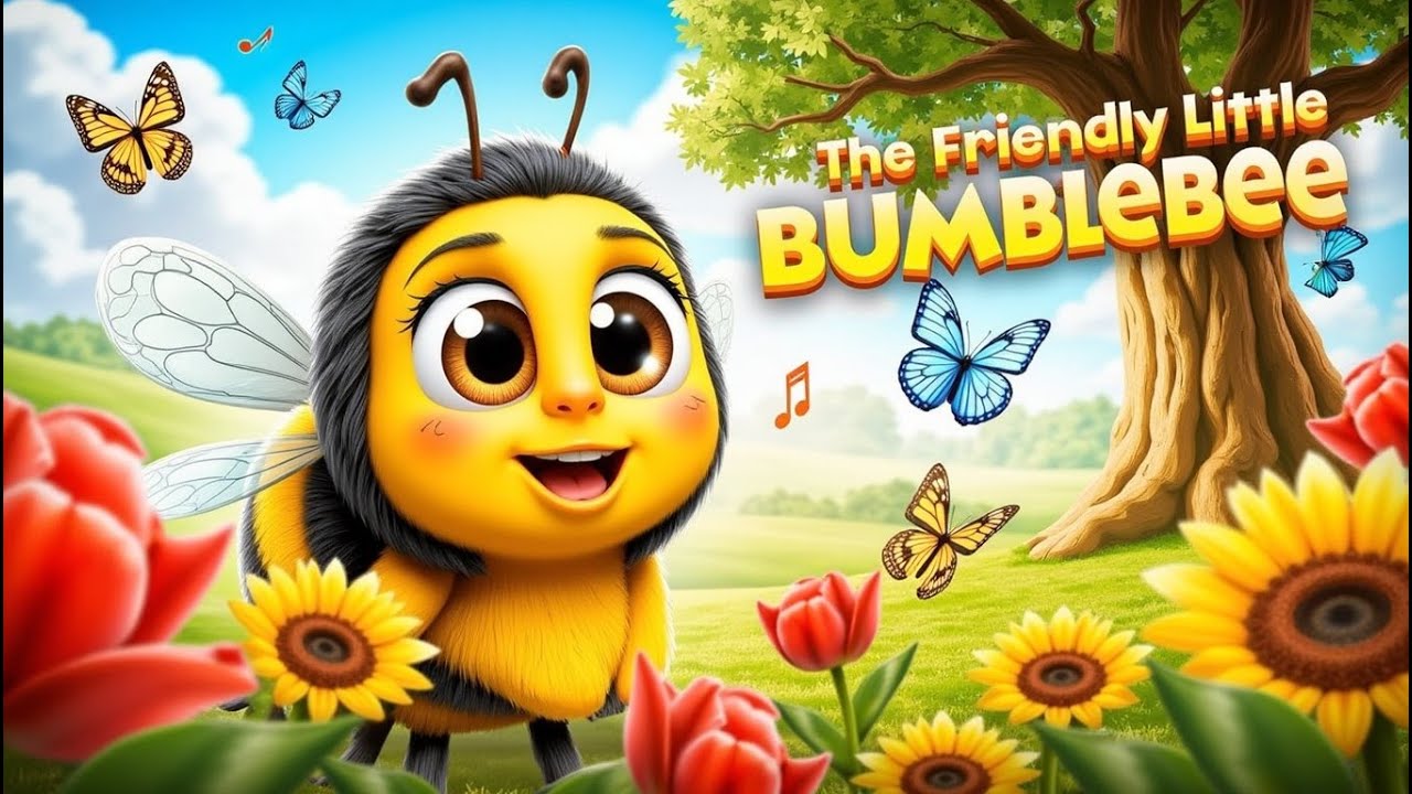 The Friendly Little Bumblebee 🌼🐝 | Fun & Cheerful Song for Kids ...