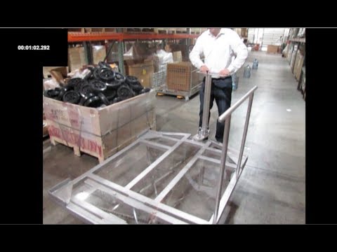 Chain Steering System for Material Handling Cart Maneuverability - YouTube