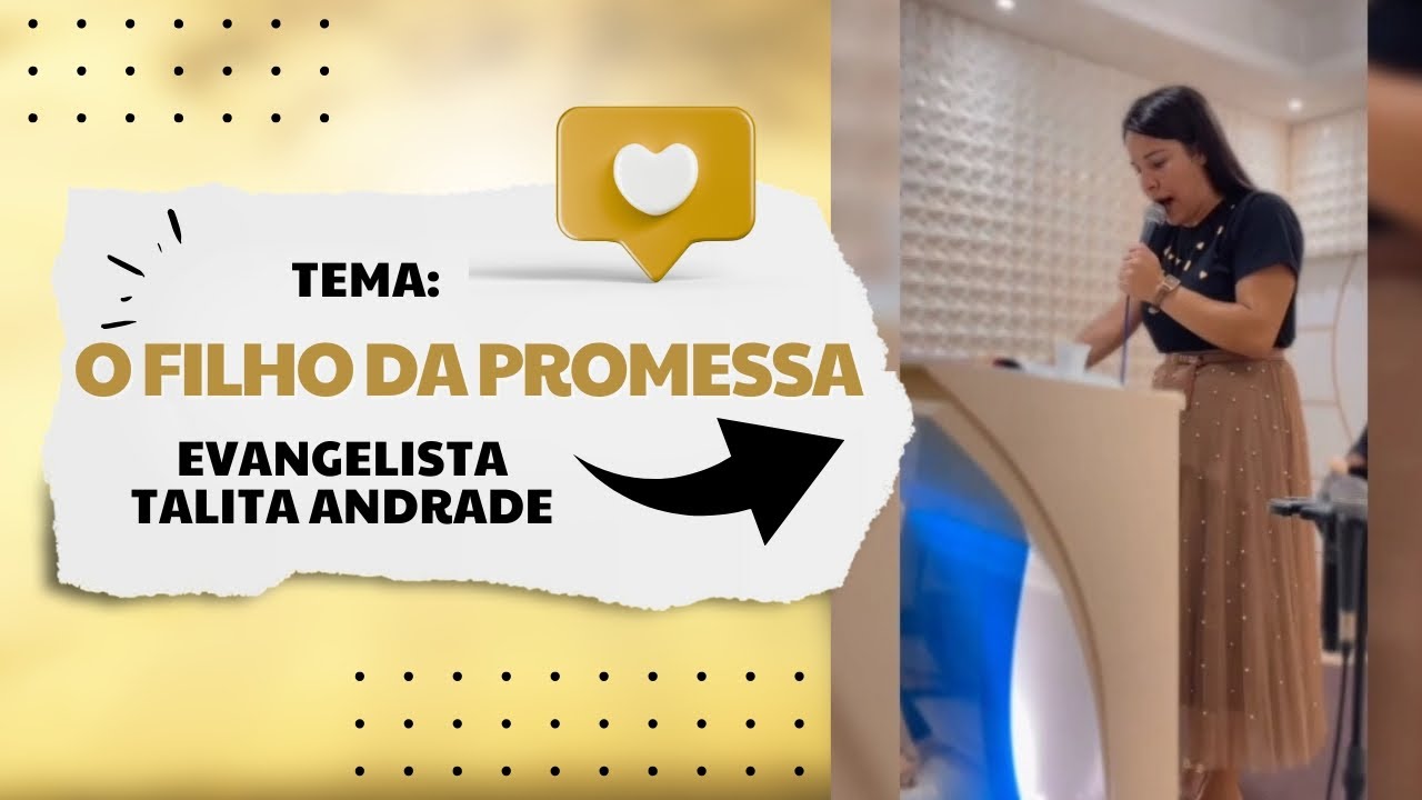 Evangelista Talita Andrade Pregando a Palavra de Deus (tema: o filho da promessa) - YouTube