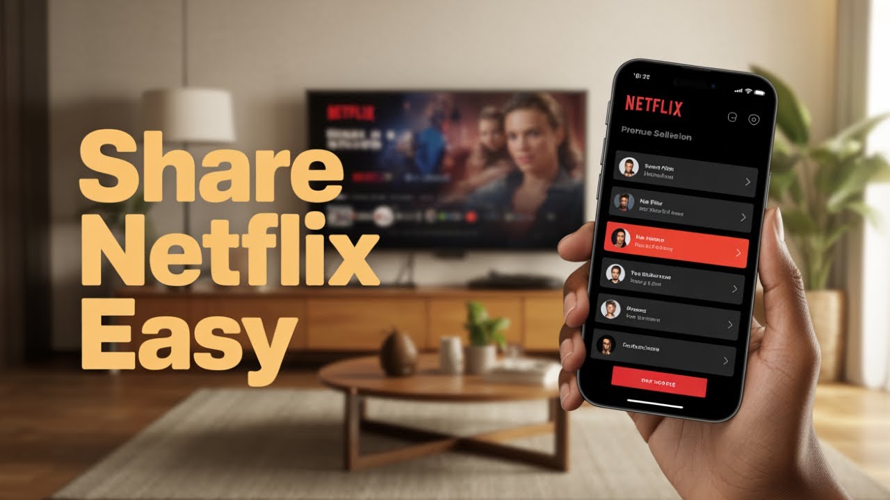 How To Share Netflix Account Without Password - step by step - YouTube