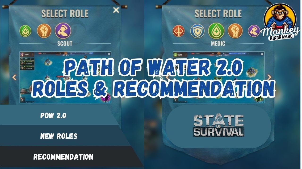 State of Survival: Path of Water 2.0 - Roles & Recommendations - YouTube