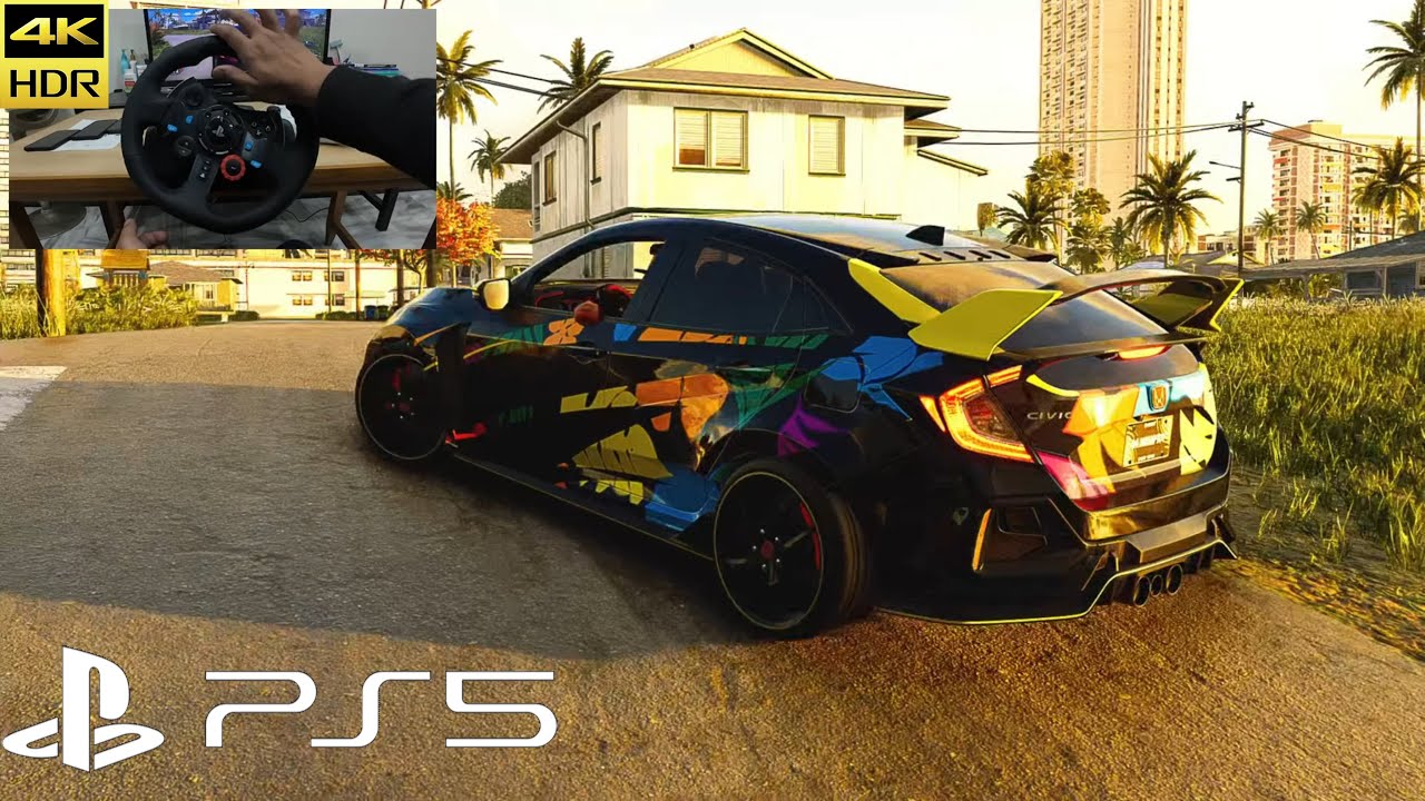 (PS5) Most Realistic Honda Civic Type R Cinematic Drive | The Crew ...