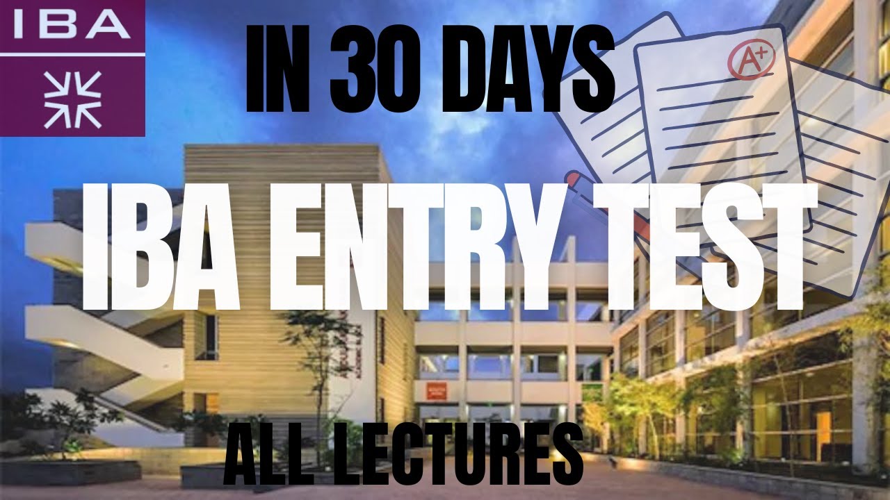 IBA Preparation 30 days challenge IBA Karachi Entry test preparation ...