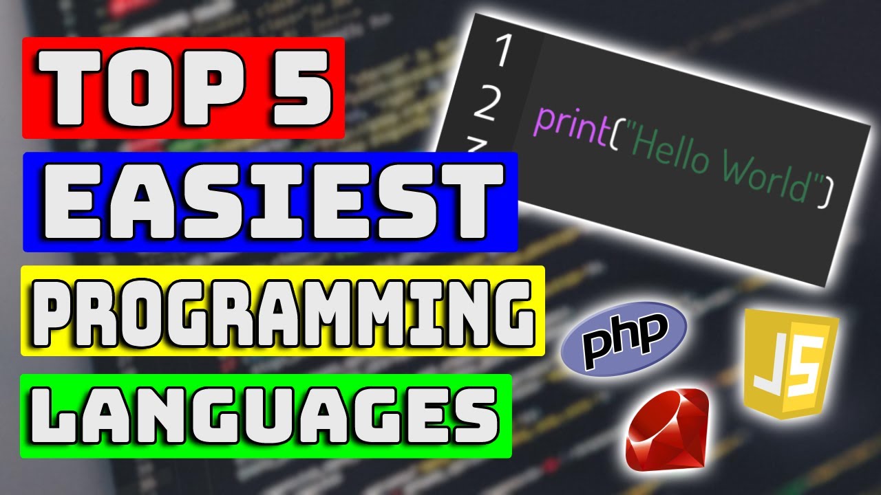 5 Easiest Programming Languages To Learn Youtube