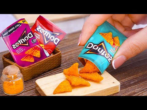 SO CRISPY!!! Yummy Miniature Doritos Flamin' Hot Chips Recipe | ASMR ...