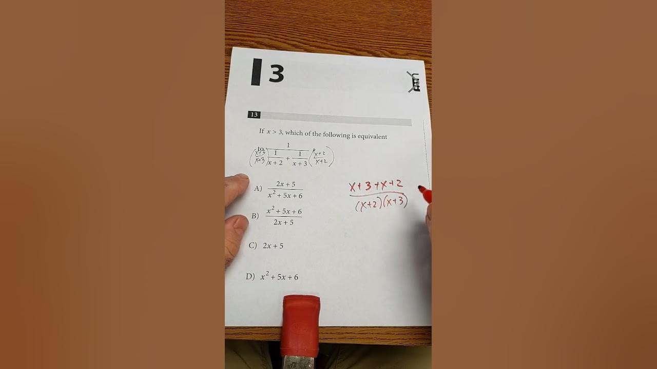 Pretty Hard SAT Math Problem - YouTube