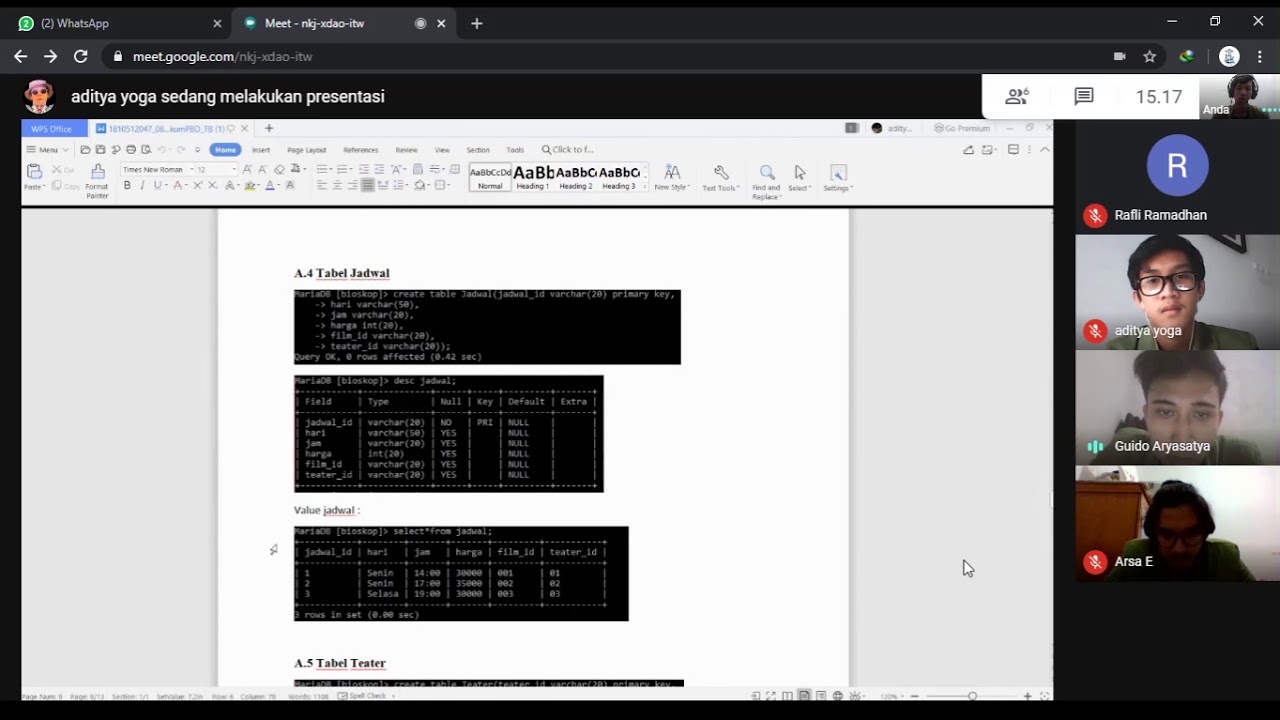 Database Pembelian Tiket Film di Bioskop (PPBD UAS UPNVJ 2020) - YouTube