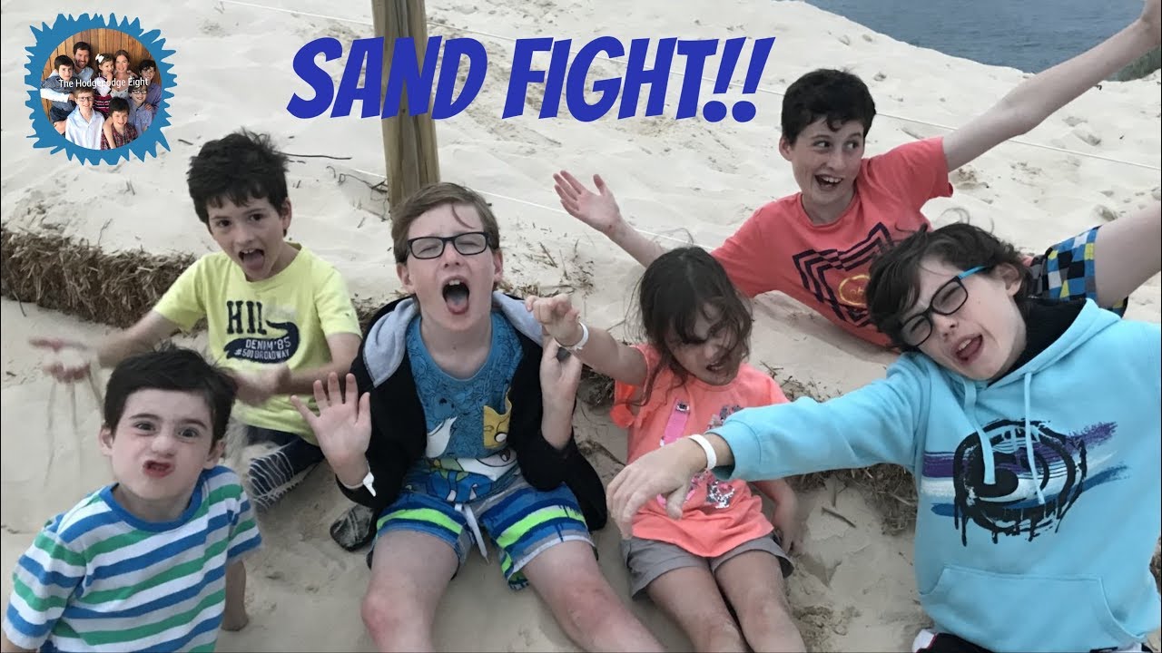 SAND FIGHT! Family Camping Trip (Part 3) - YouTube