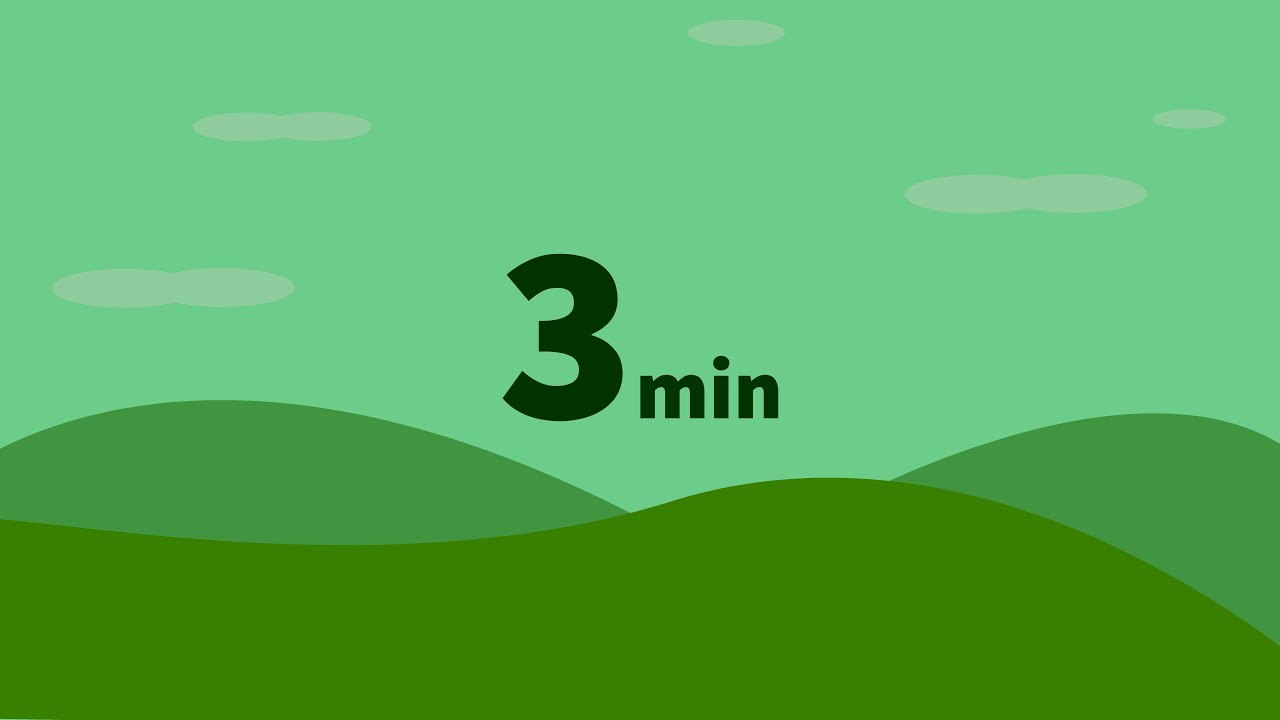 3 Minute Timer (Basic Green) - YouTube