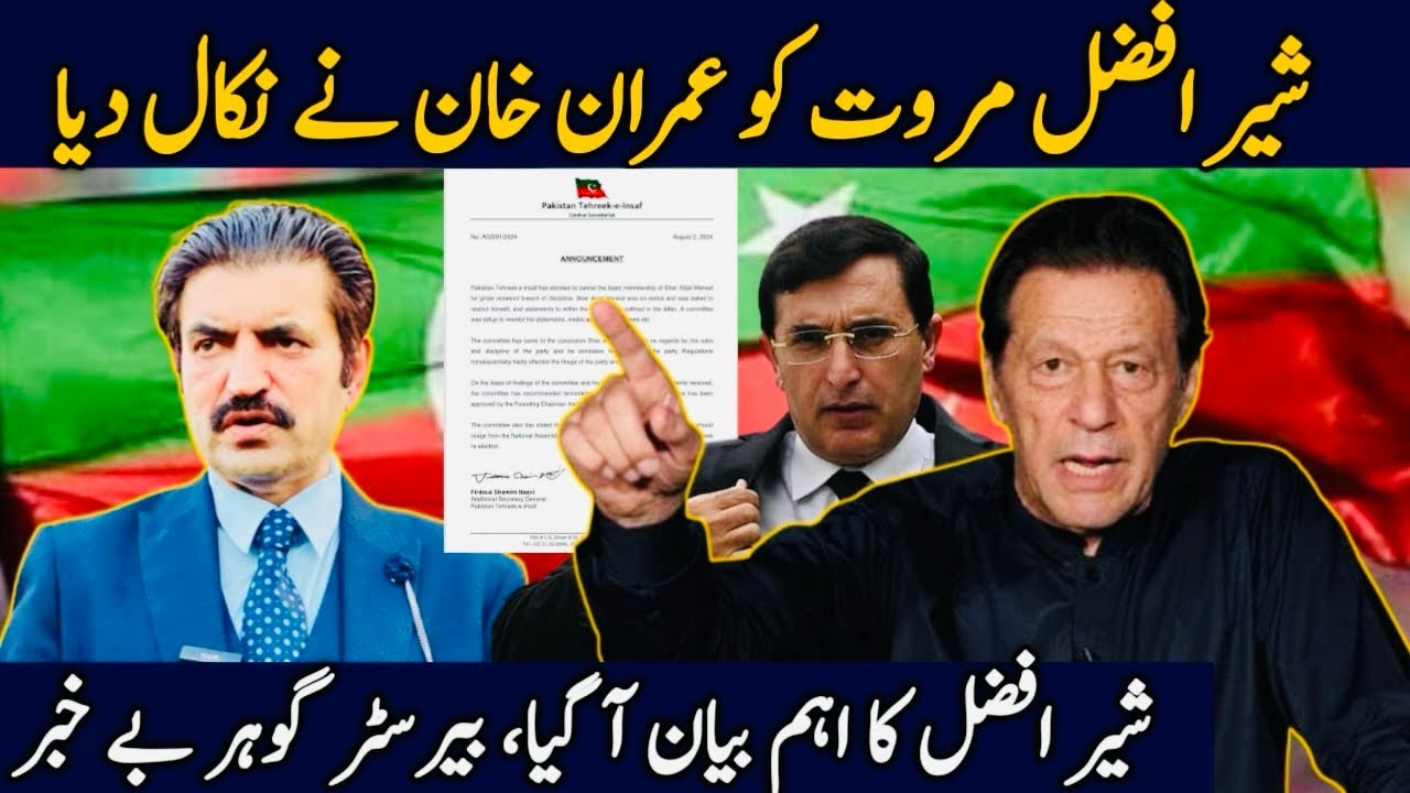 Why PTI Terminates Basic Membership of Sher Afzal Marwat | Marwat & PTI ...