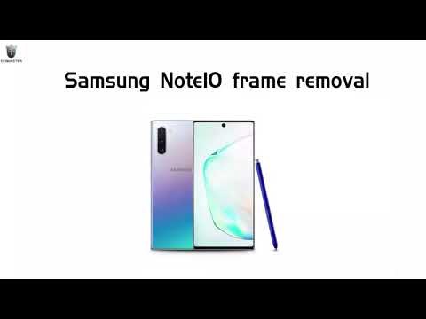 Samsung Note 10 frame separating without harm the back sticker - YouTube