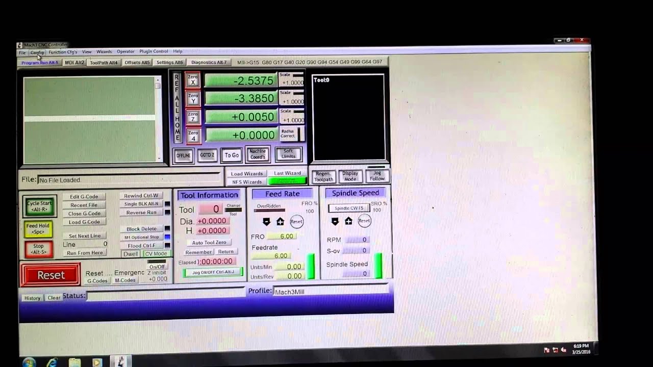 Cnc Set Up Mach 3 - YouTube