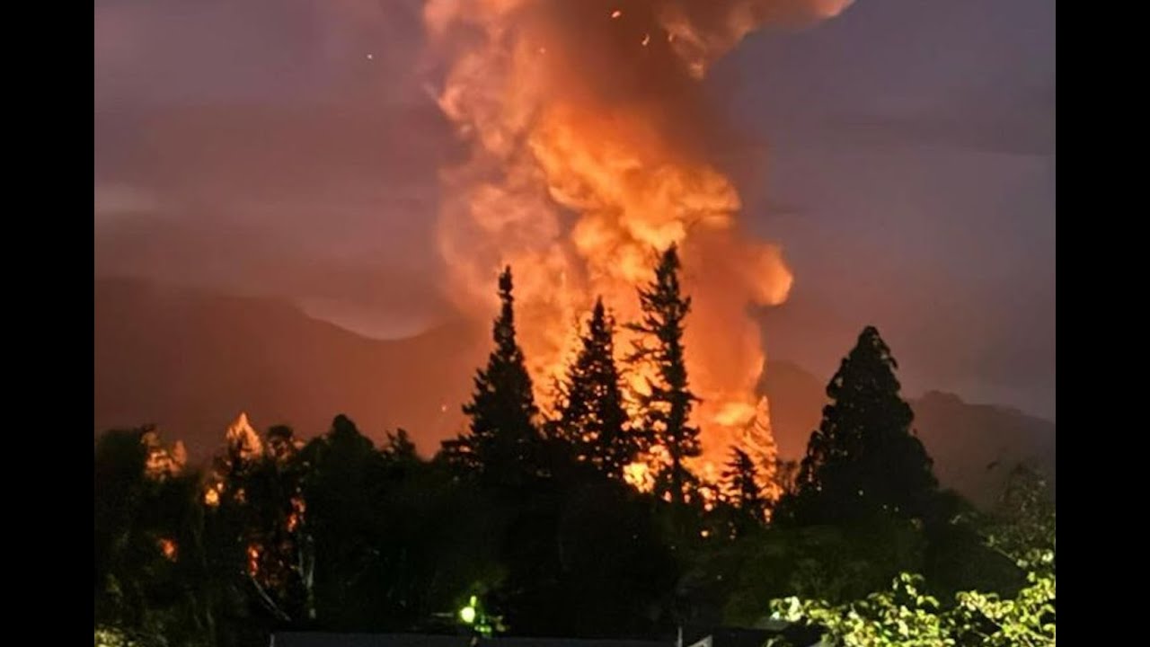 Fire investigators at suspicious blaze in Hanmer Springs. - YouTube