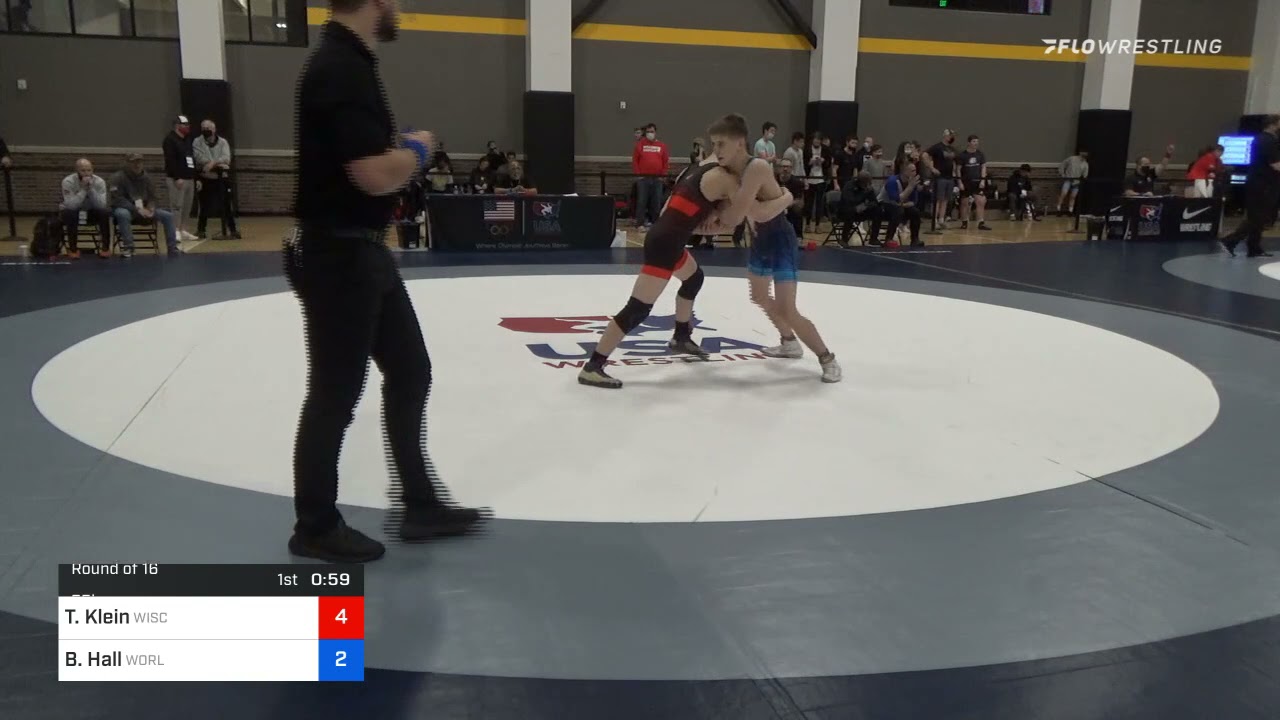 55 Kg Prelims - Tyler Klein, Wisconsin Vs Brandon Hall, World Gold ...