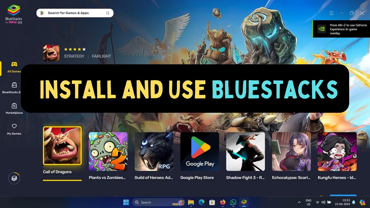 How to Install and Use BlueStacks on Windows 11 - YouTube