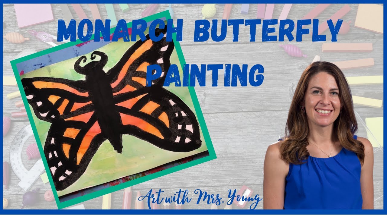 Symmetric Monarch Butterfly Painting - YouTube