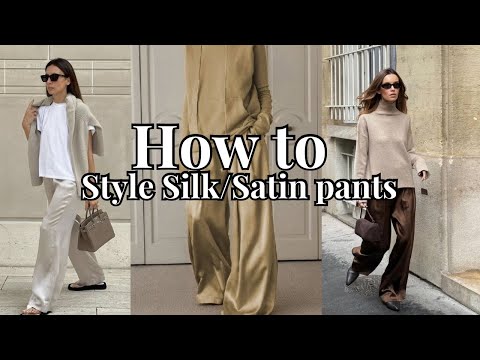 How to Style Silk or Satin Trousers This Spring 2025