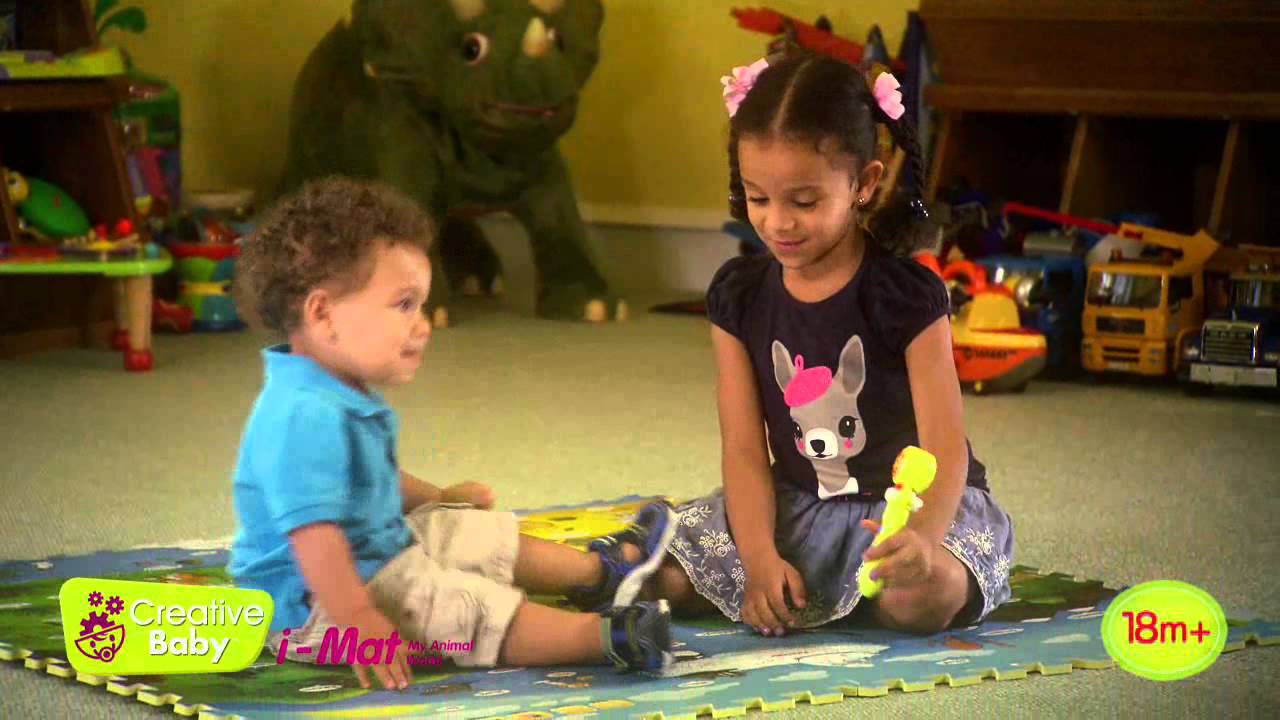 Interactive Electronic i-Mat (My Animal World) by Creative Baby - YouTube