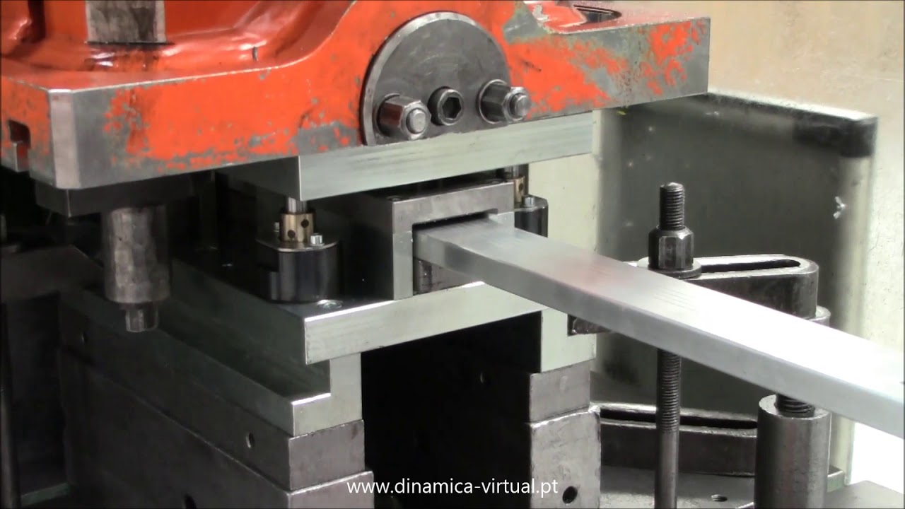 TOL Tool for aluminium profile punching - YouTube