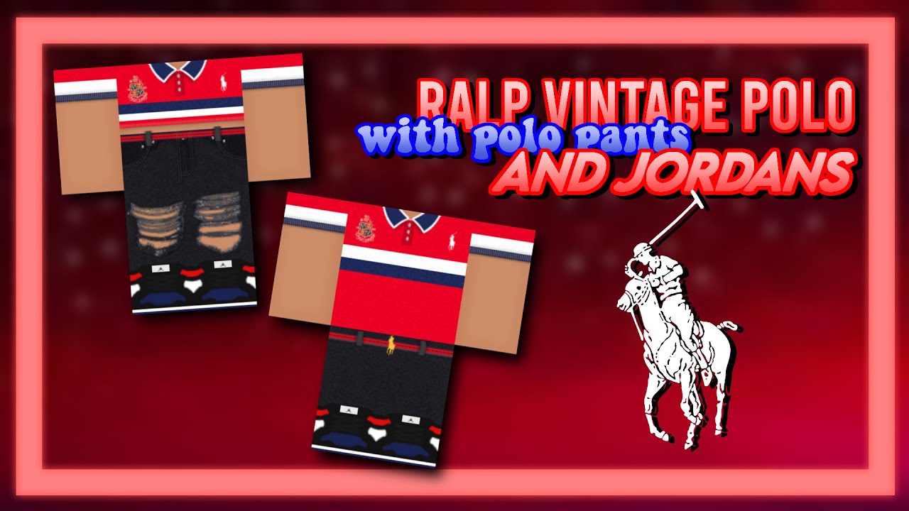 ROBLOX Speed Design : Red Ralph Polo Shirts with Polo Pants - YouTube