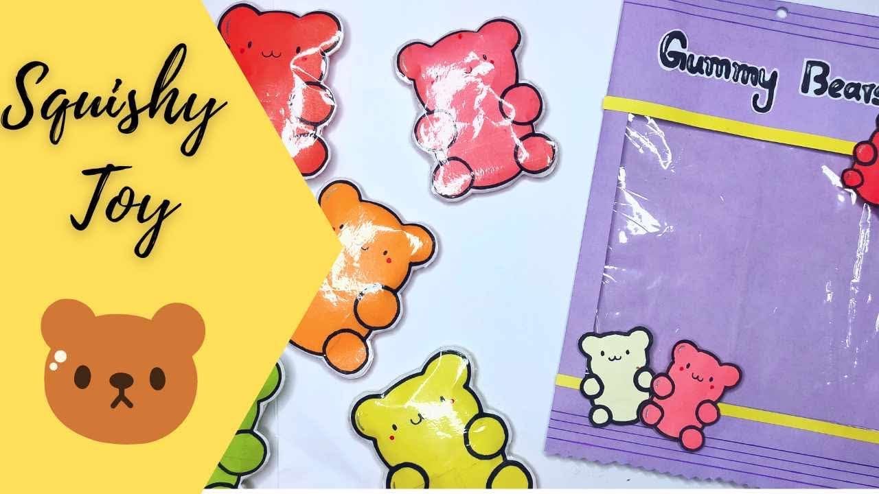Squishy gummy bears | paper squishy toy | DIY paper toy - YouTube