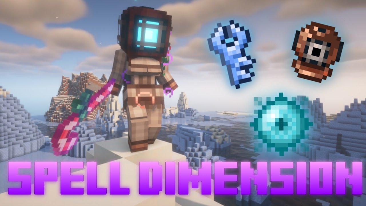 The Ghost in the Ice Maze | Minecraft Spell Dimension Ep. 13 - YouTube