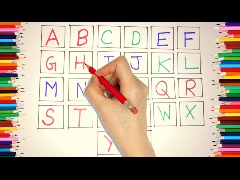 ABCD Capital Alphabet letters learn for kids/ How to write capital ...