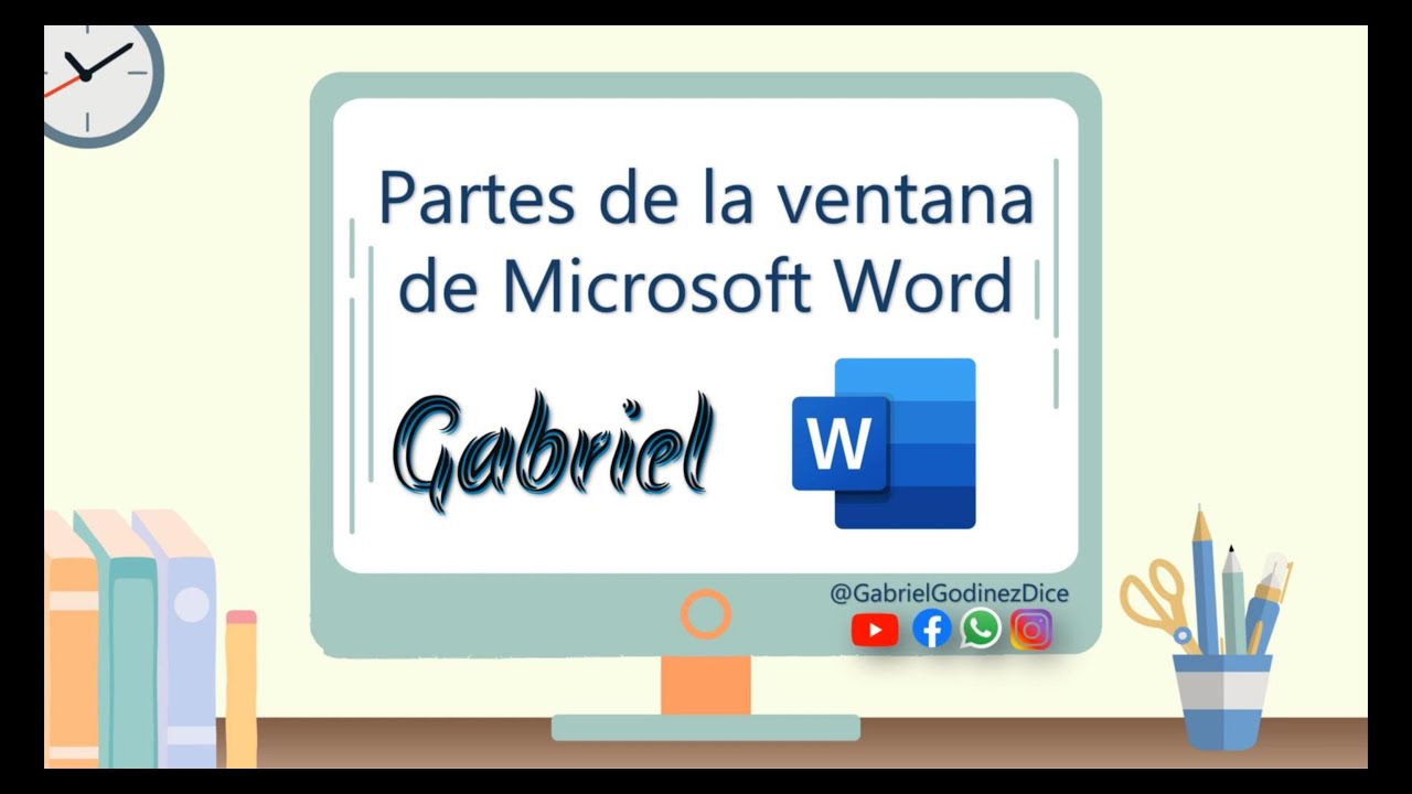 Partes de la Ventana de Microsoft Word - YouTube