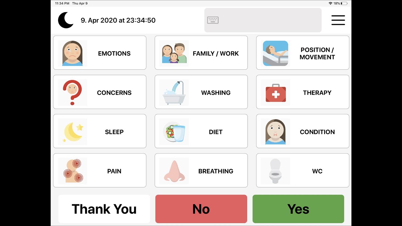CommuniCare a communication app for Intensive Care Patients - YouTube